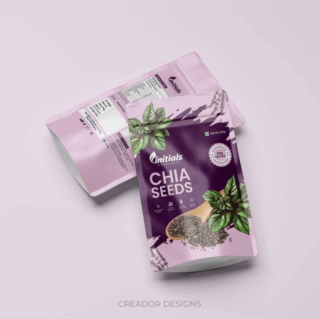 Initials Chia Seeds: A Packaging Design Agency Journey